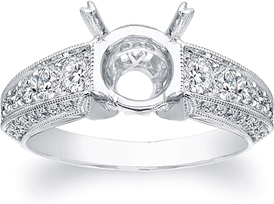Pave Diamond Setting w/ Milgrain Edging FSFI3388