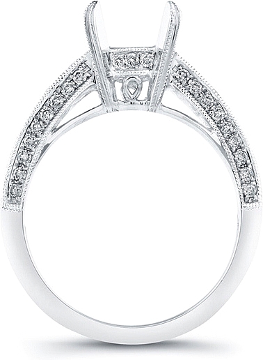 Pave Diamond Setting w/ Milgrain Edging FSFI3388