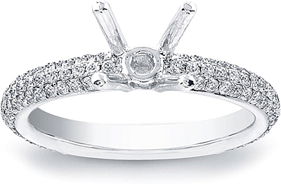 Three Row Pave Diamond Setting FSAR2680